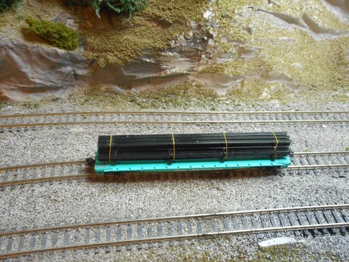 N Scale Load for 50 ft Flat Car I beams | eBay