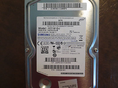 Samsung HD161GJ (HD161GJ/B) SFN REV.A FW:1AC01118 160gb 3.5" Sata Hard ...