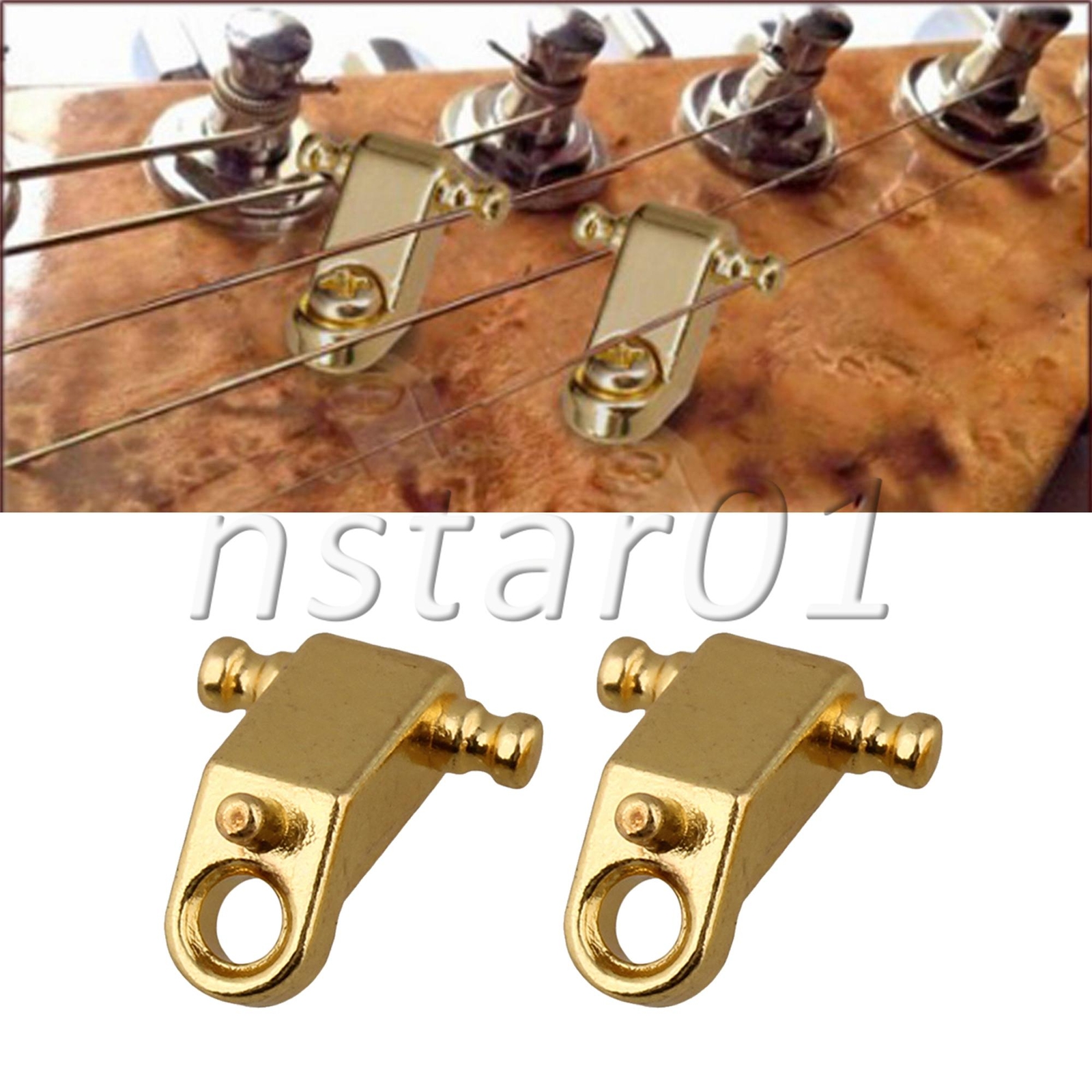 Electric Guitar Copper String Retainers 0.43 x 0.2 x 0.12 Inch Set of 2 ...