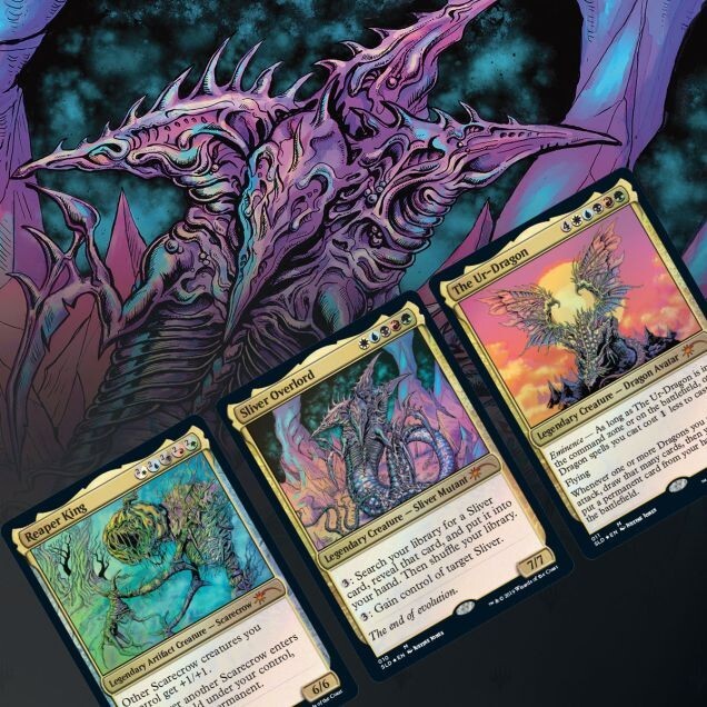 MTG Secret Lair Kaleidoscope Killers Foil Sealed Ur-Dragon Sliver ...