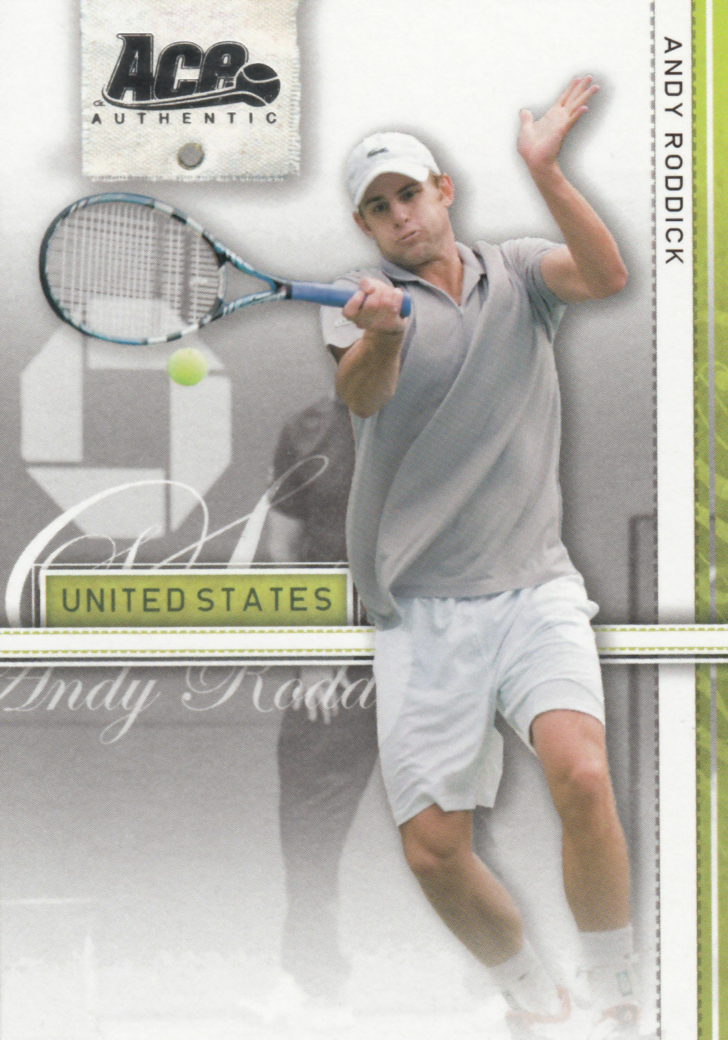 Andy Roddick 2007 Ace Authentic Card #5 | eBay