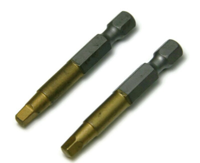 Premium Square Drive Power Bits Titanium Nitride Deck Screw Bit -Choose ...