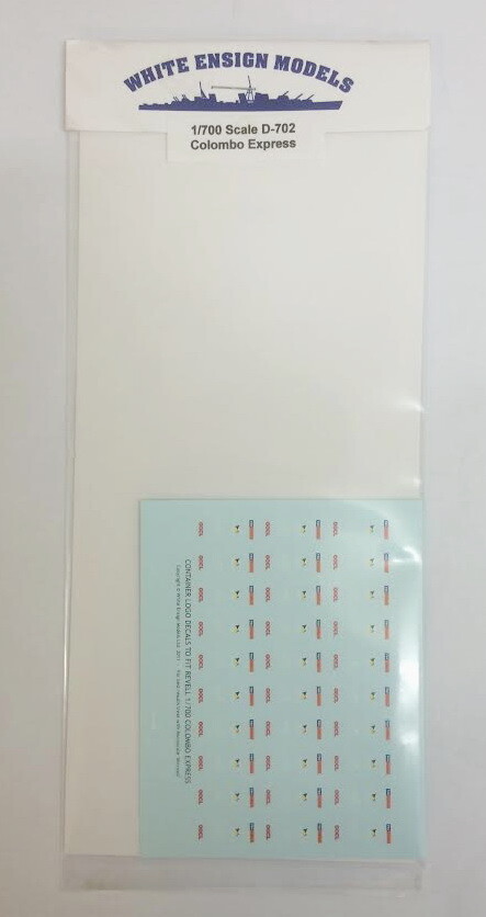 White Ensign Models 1/700 MV Colombo Express Container Decals | eBay