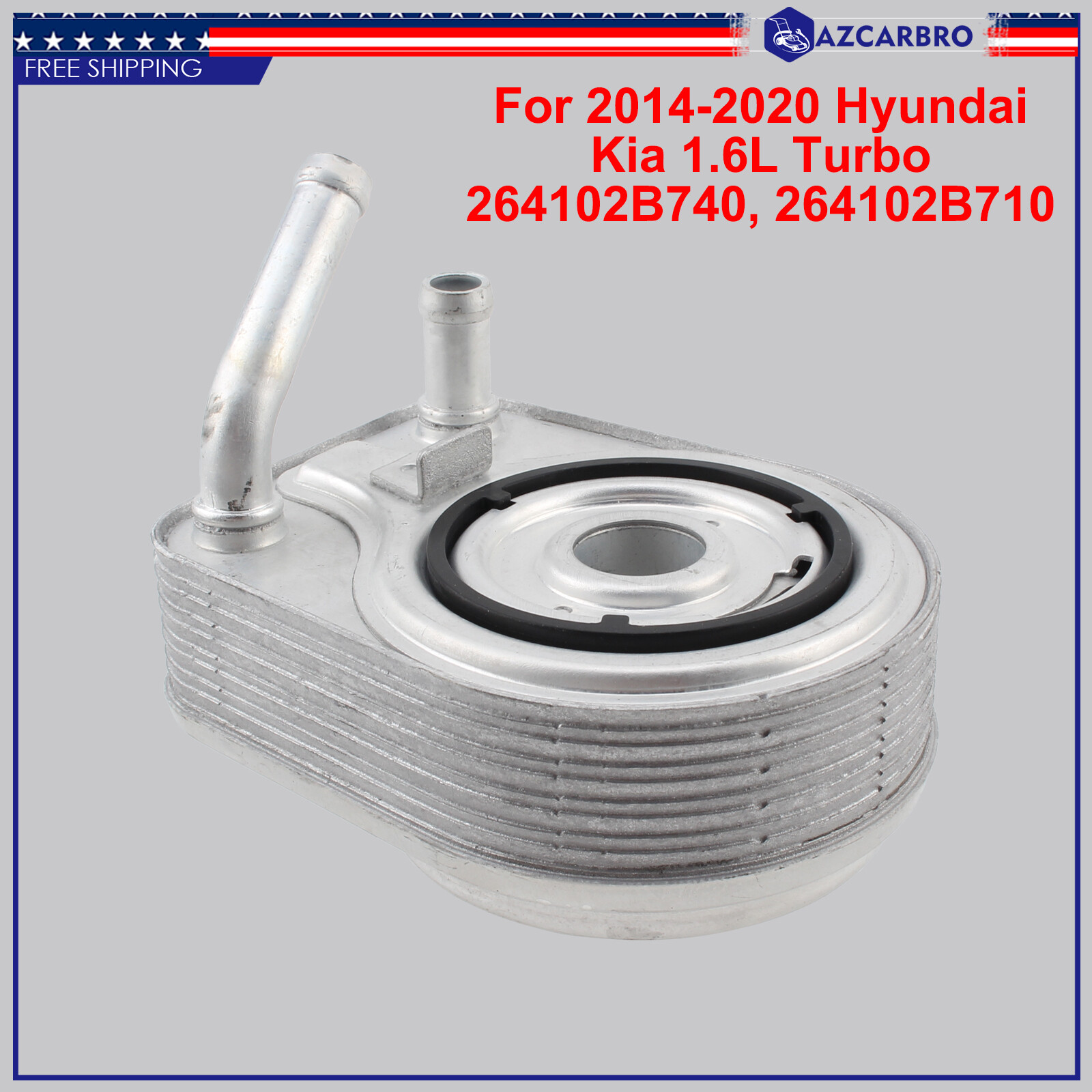 New Engine Oil Cooler For 2014-2020 Hyundai Kia 1.6L Turbo 264102B740 ...