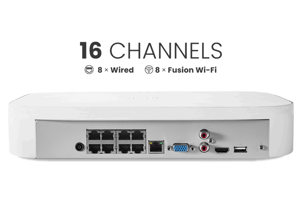 Lorex Fusion 4K 16 Camera Capable (8 Wired and 8 Wi-Fi ) Network Video Recorder | eBay