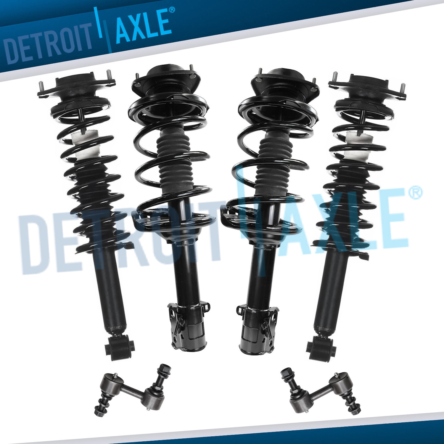 Front and Rear Struts w/ Coil Spring Assembly Kit for 2010 - 2012 ...