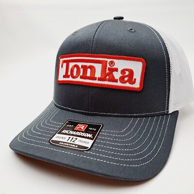 Tonka Embroidered Patch Richardson 112 Trucker Mesh Snapback Hat Cap ...