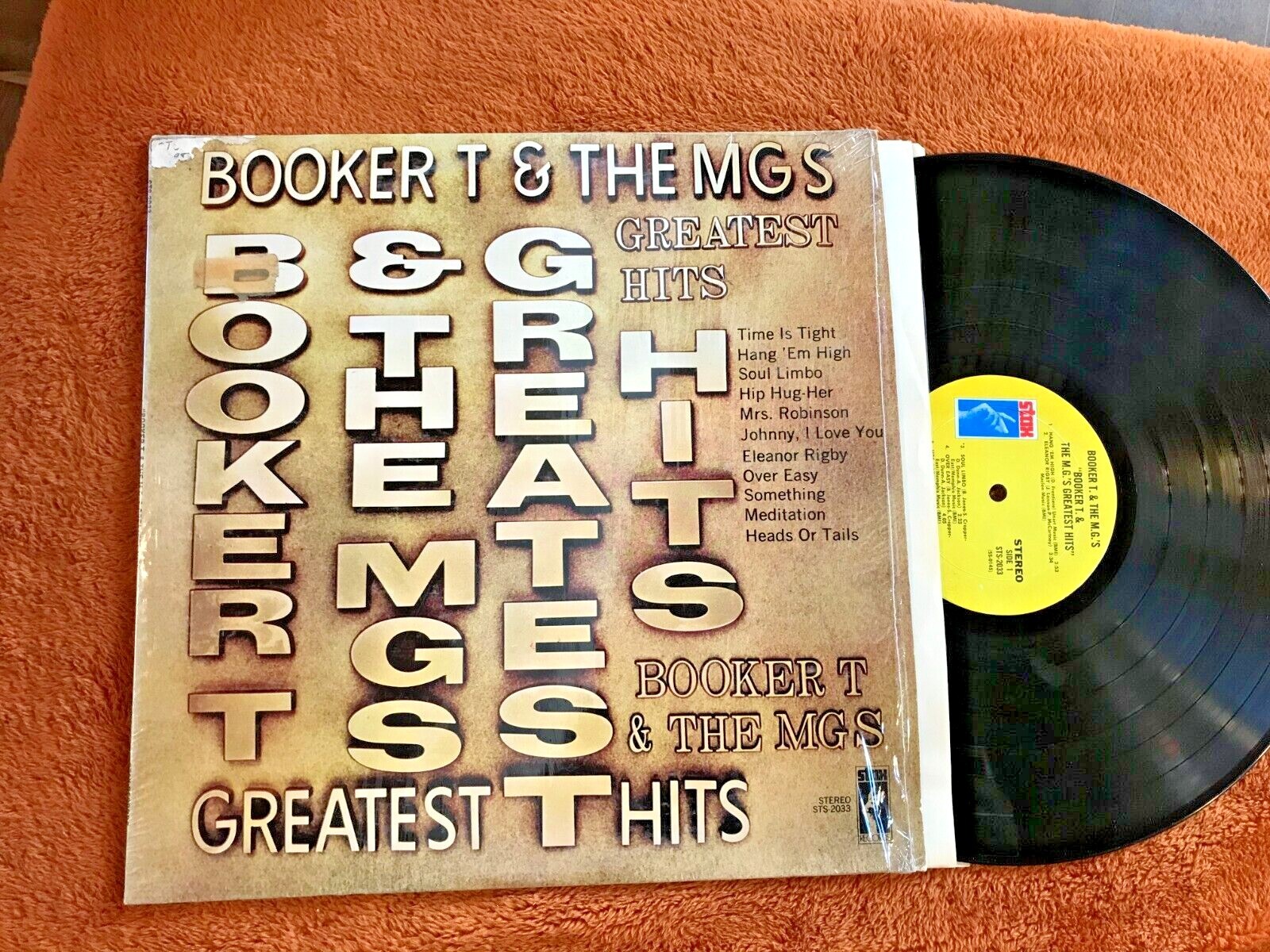 Booker T & The MGs Greatest Hits LP 1970 Stax STS-2033 original w ...