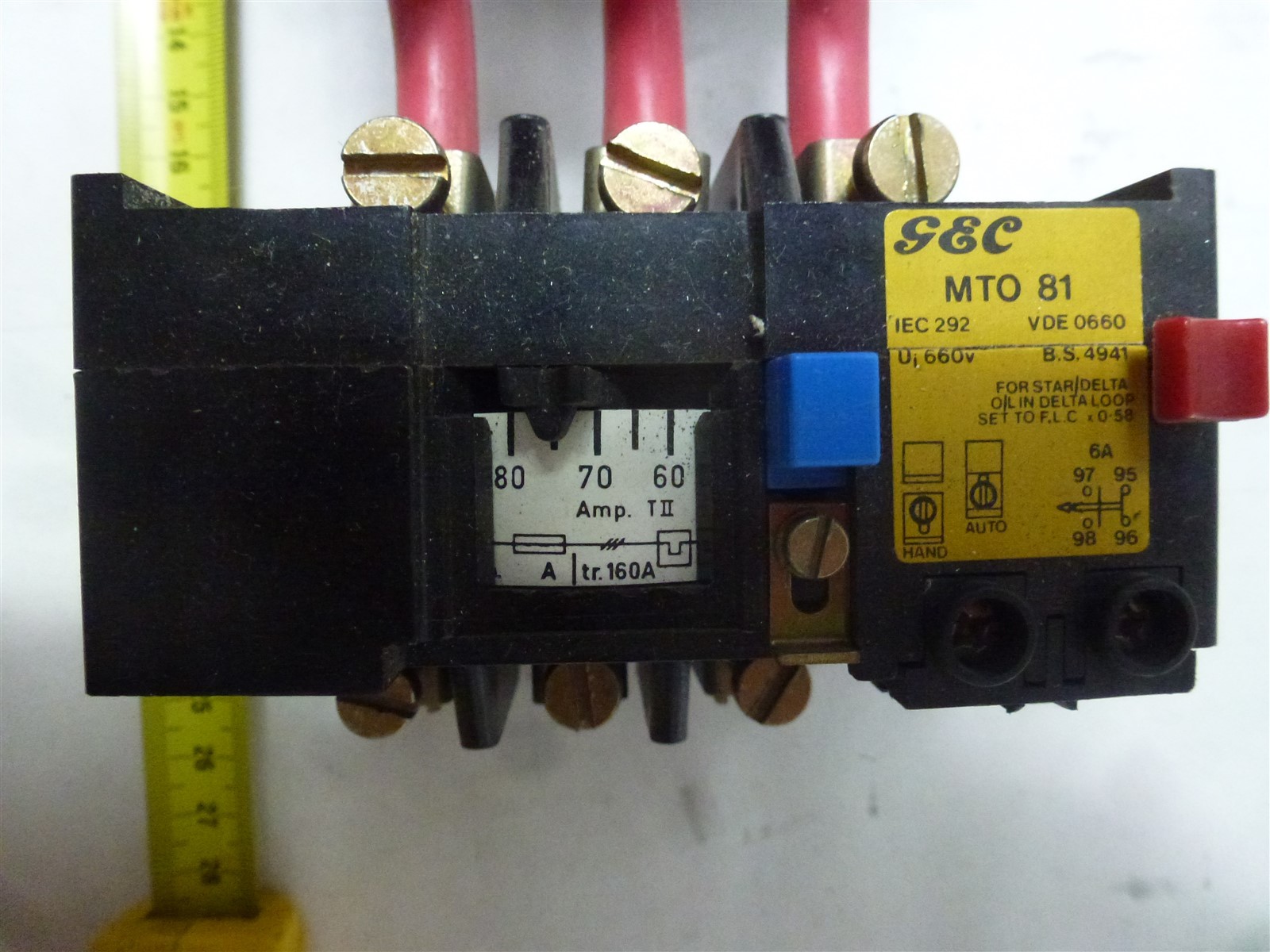 GEC MC80 (MC42N + MT081) 600V 80A 3-pole Circuit Breaker - Good Used ...