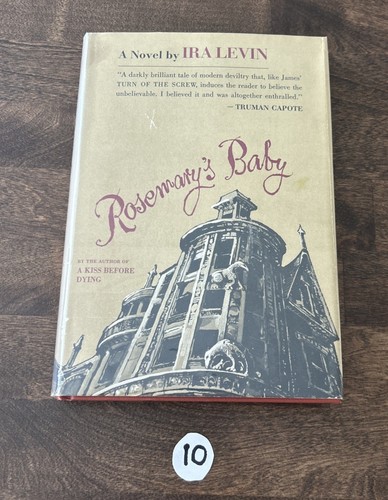 ROSEMARY'S BABY / Ira Levin First Book Club Edition, HCDJ, 1967 Great ...