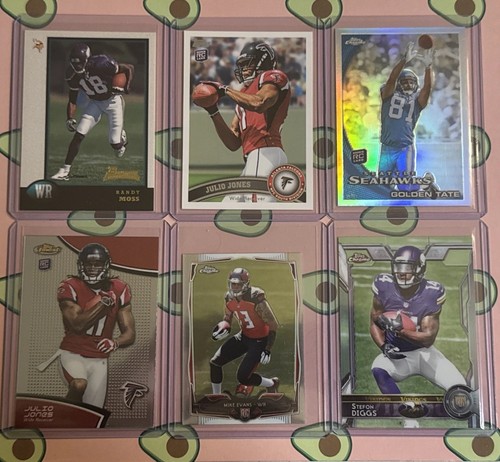 Rookie Card WR Lot - 17 Cards - Randy Moss, OBJ, Julio, Dez, Mike Evans ...
