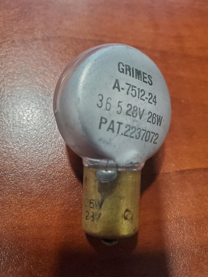 P/N: Grimes A-7512-24 new aircraft lamp 28V 26W | eBay