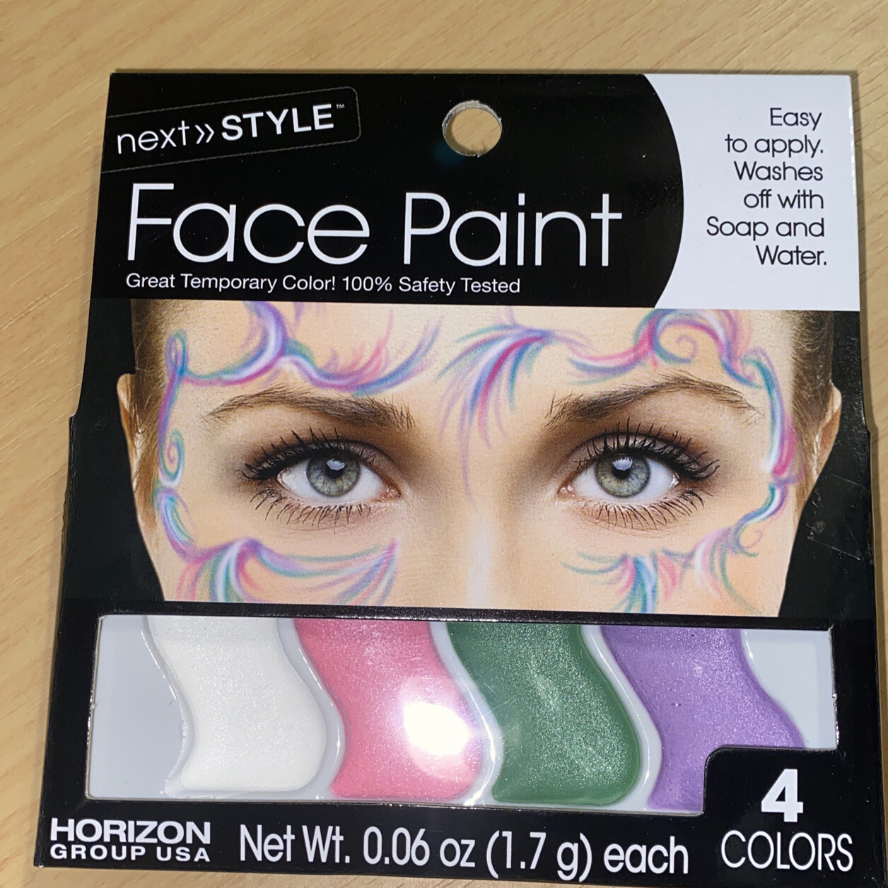 Next Style Face Paint 4 colors New Horizon purple/teal/magenta/white ...