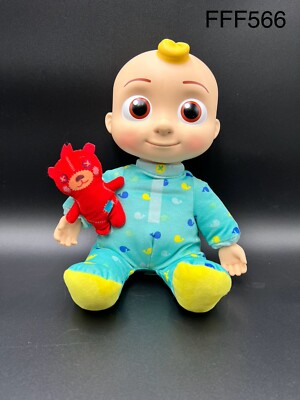 Cocomelon JJ Doll Plush Musical Bedtime 10" Soft Toy and Bear | eBay