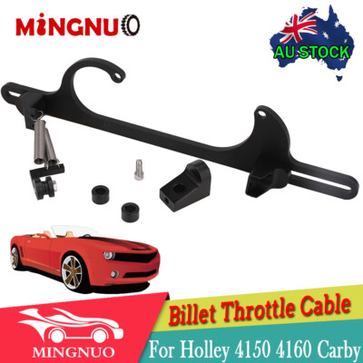 Black Billet Throttle Cable Return Spring Bracket For Holley 4150 4160 ...