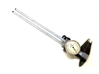 MITUTOYO TOOLS 0-6” INSIDE / OUTSIDE DIAL CALIPER, .001”, 505-626 ...