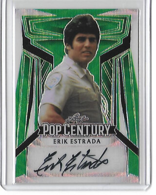 Erik Estrada Chips Frank PONCHARELLO Leaf Pop Century Refractor Auto ...