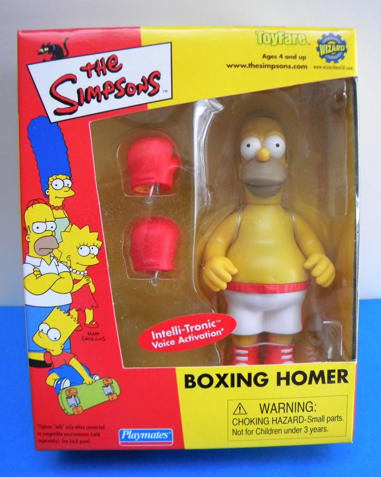 New 2001 ToyFare The Simpsons BOXING HOMER Interactive Figure | eBay