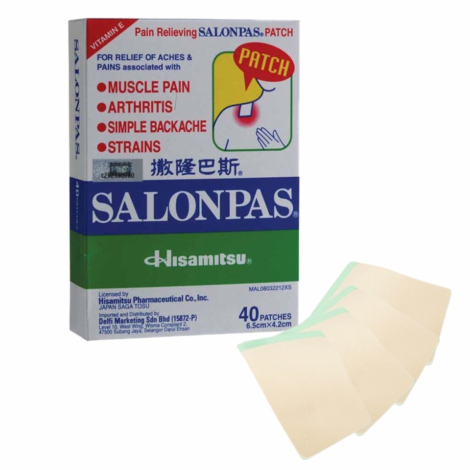 5 x 40's patches SalonPas Pain Relieving Patch Fast Shipping | eBay