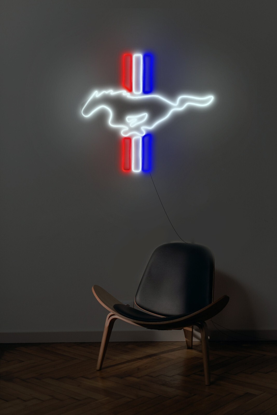 Mustang Neon Sign Car Logo Sign Neon Sign / Led NeonSign Custom Neon ...