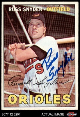 1967 Topps #405 Russ Snyder Orioles AUTO Signed | eBay