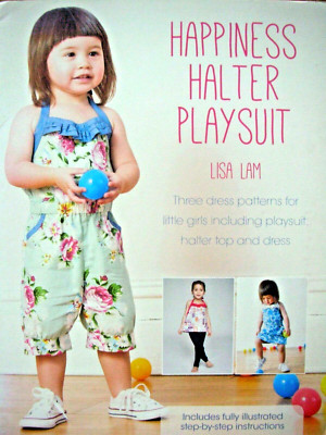 HAPPINESS HALTER PLAYSUIT - 3 styles for little girls ages 2-6Yrs UNCUT ...