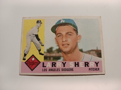 1960 Topps LARRY SHERRY Rookie #105 Los Angeles Dodgers | eBay