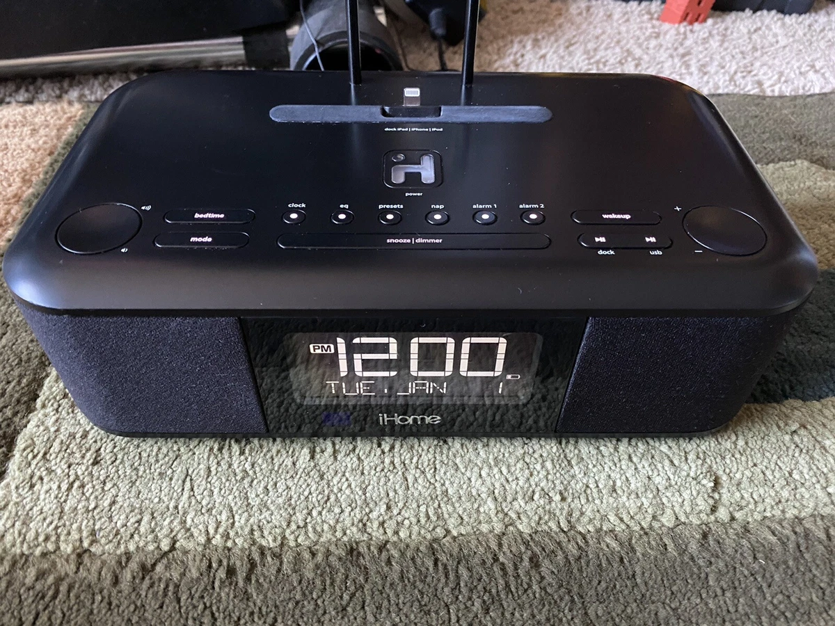 Lightning Clock Radio With Dock