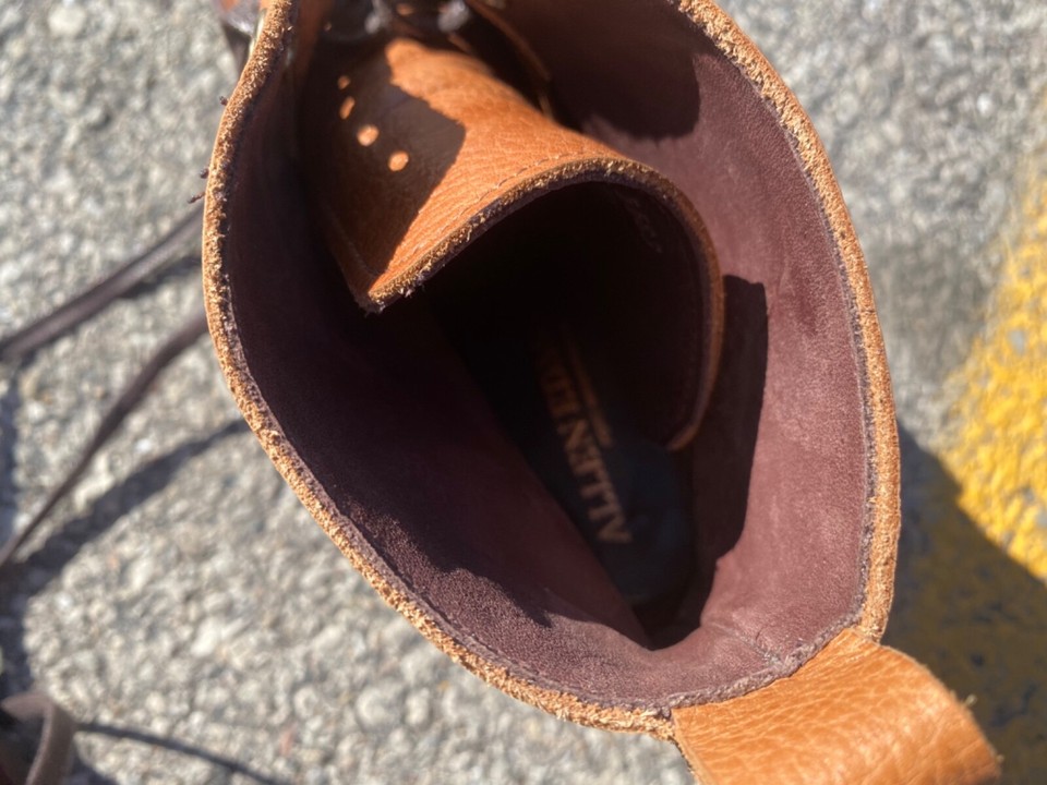 Used Allen Edmonds Rainier Split Toe Blucher Men's 11 1/2 D Boots Brown ...