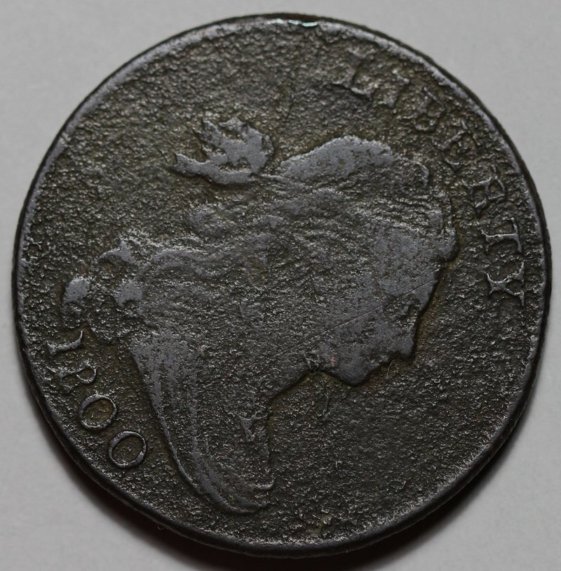 1800 Draped Bust Large Cent - Corrosion - US 1c Copper Coin | eBay