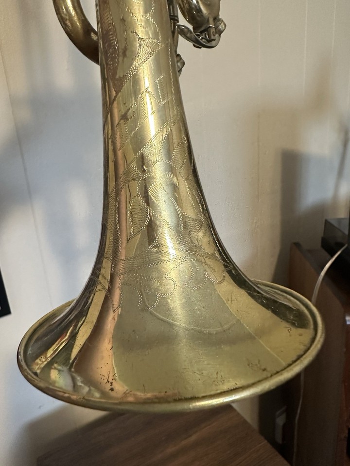 Antique Bohm Meinl German Trumpet Musical Instrument Read Below | eBay