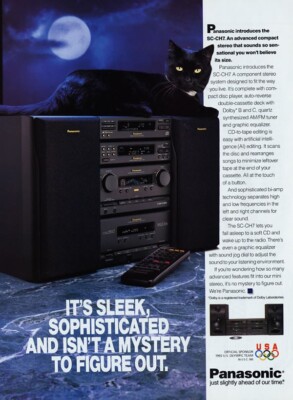1991 Panasonic stereo system vintage 1-page MAGAZINE AD | eBay
