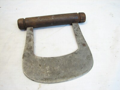Early Kitchen Primitive Food Chopper Blade Knapp & Cowles Iron Wood ...