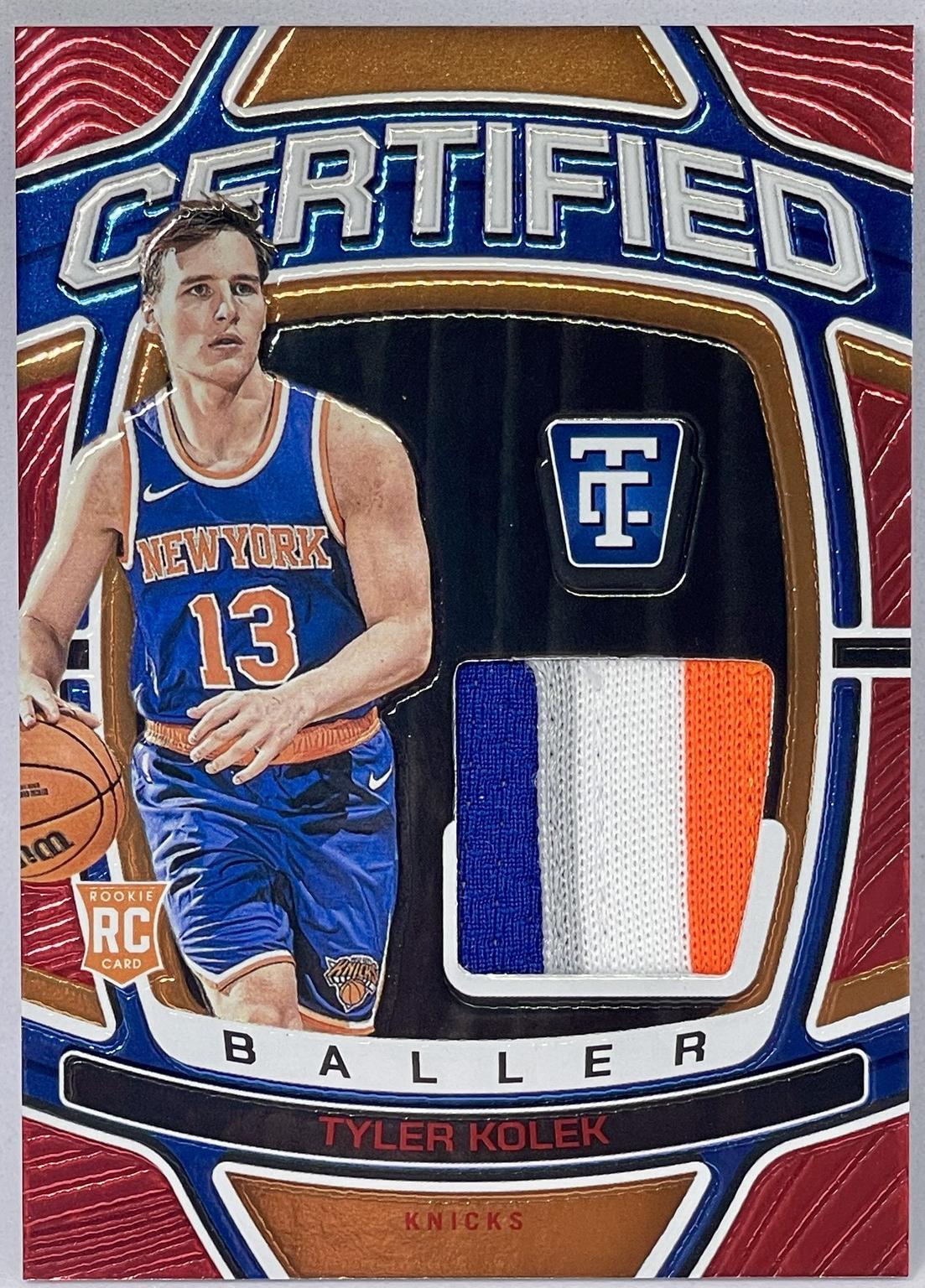 2024-25 Panini Totally Certified - Certified Baller Tyler Kolek #CB-TLK ...
