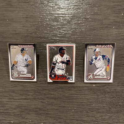 2023 Topps Super Box Pins (3)-Jasson Dominguez, Ronald Acuna Jr, Yordan ...