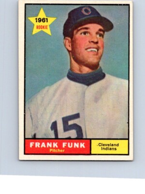 VINTAGE BASEBALL CARD TOPPS 1961 CLEVELAND INDIANS FRANK FUNK NO394 | eBay