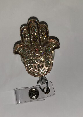 Happy Hands Badge Reel, ID Holder, Retractable ID Holder | eBay