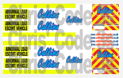 Code 3 Adhesive Vinyl Decal for 1/76 Oxford Diecast Transit - Collins ...
