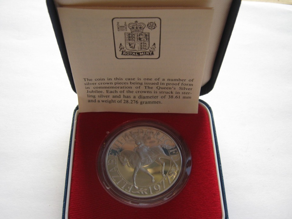 1977 silver proof 25p or Crown Elizabeth II Silver Jubilee | eBay UK