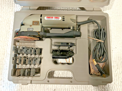 Porter Cable Profile Sander Kit Model 444 Detail Molding Set w/ Case ...