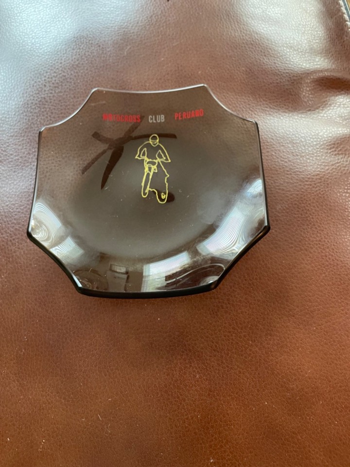 Vintage Motorcycle/Motocross ash tray/Candy dish/key dish/ MX Club ...