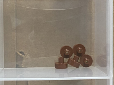 LEGO Parts - Reddish Brown Tile, Round 1 x 1 Bar Pin Holder - No 20482 ...