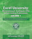 Excel University Microsoft Excel Training for CPAs Accountin by Lenning ...