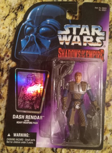 STAR WARS - SHADOWS OF THE EMPIRE - DASH RENDAR W/HVY WPNS PCK - KENNER ...