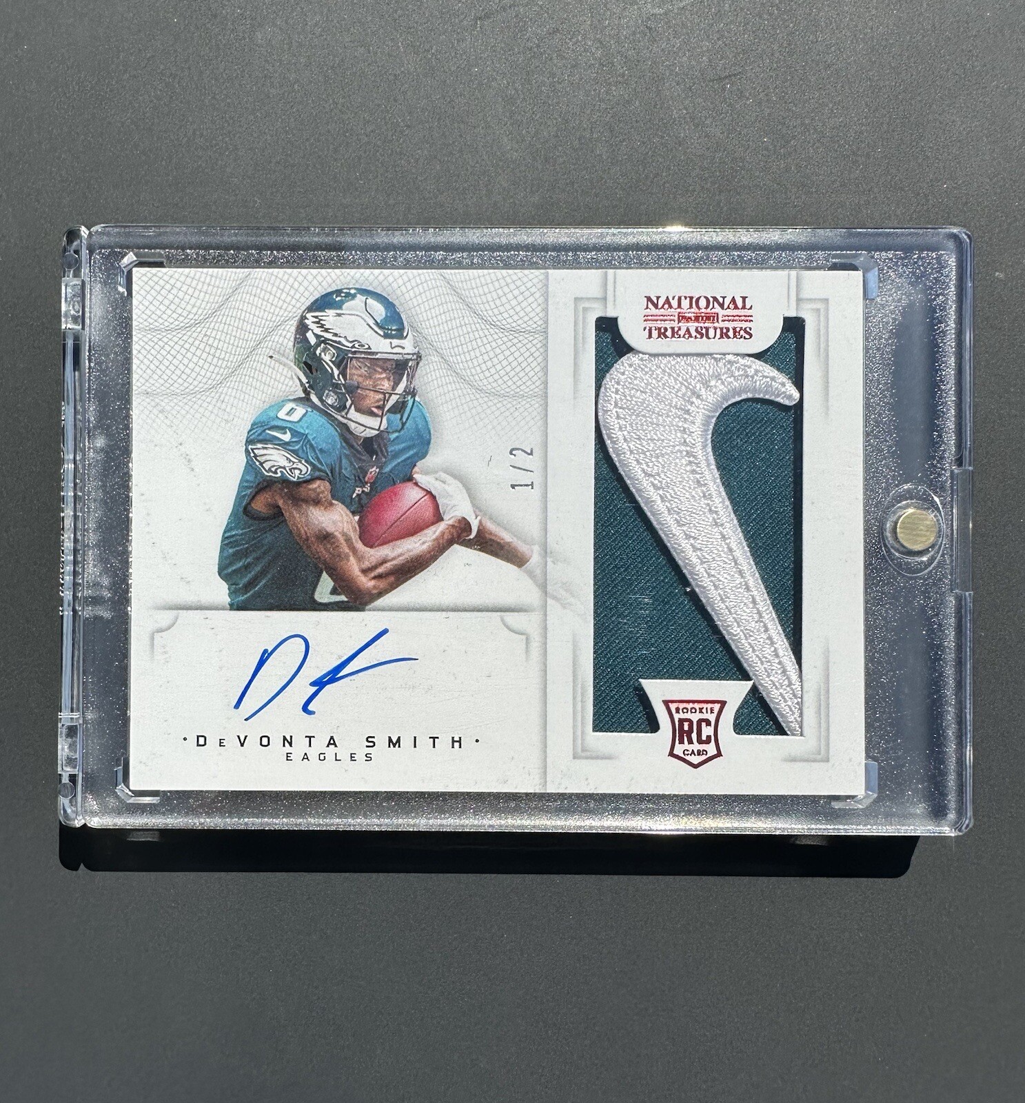 🔥 2021 DEVONTA SMITH National Treasures Rookie Patch Auto RPA Autograph ...