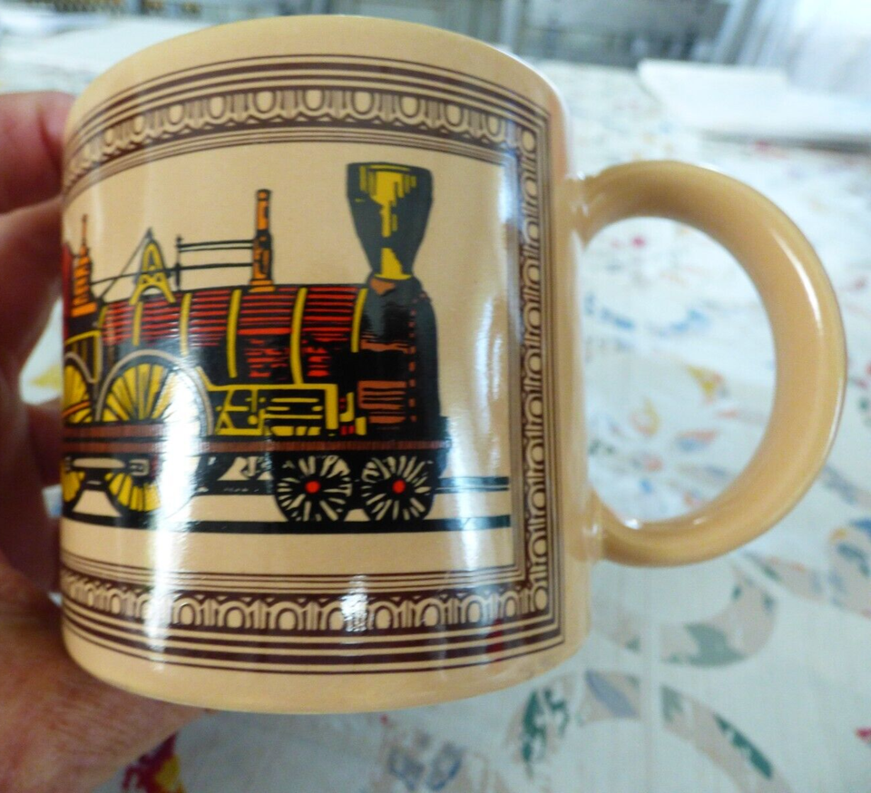 Steam Engine Train Locomotive Coffee Tea Mug Cup By Chaps Made In Japan ...