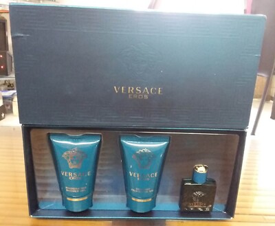 COFFRET EROS - EDT 5 ML + GEL de Bain 25 ML + Creme After Shave 25 ML ...