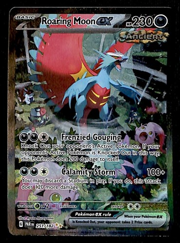 Roaring Moon ex Ultra Rare Paradox Rift 251/182, NM Pokemon Card | eBay