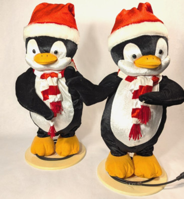 Gemmy 23” Animated Dancing & 2 Sing-guins Penguins Replacement Trio ...