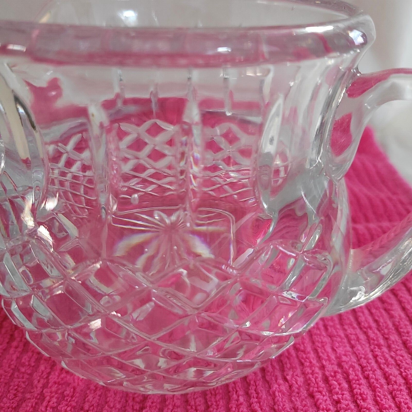 Pitcher Crystal, Diamond Pineapple Starburst Pattern, holds 18 oz (5B ...